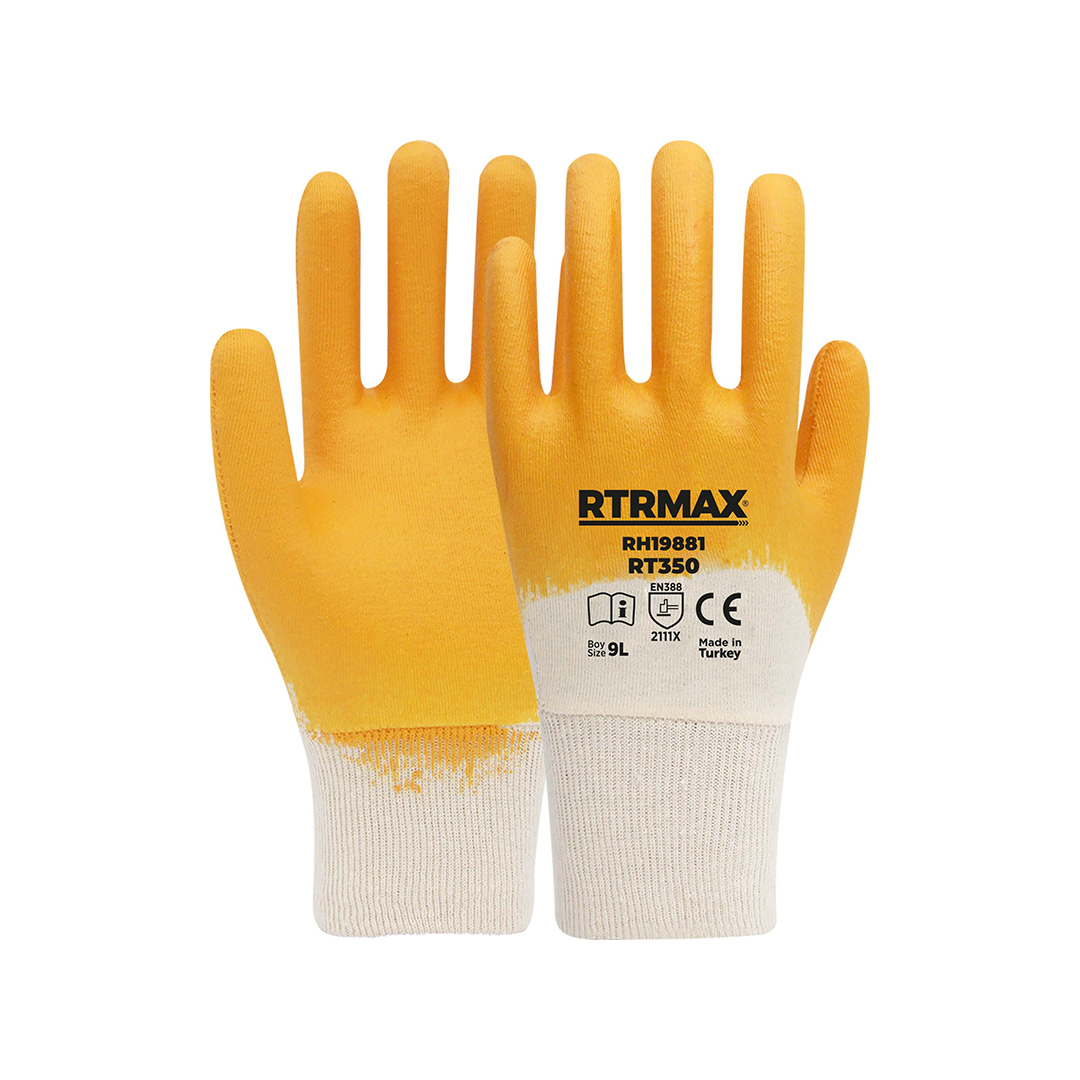 karakoyspot | Rtrmax Nitril Kaplı Pamuk Eldiven (9")